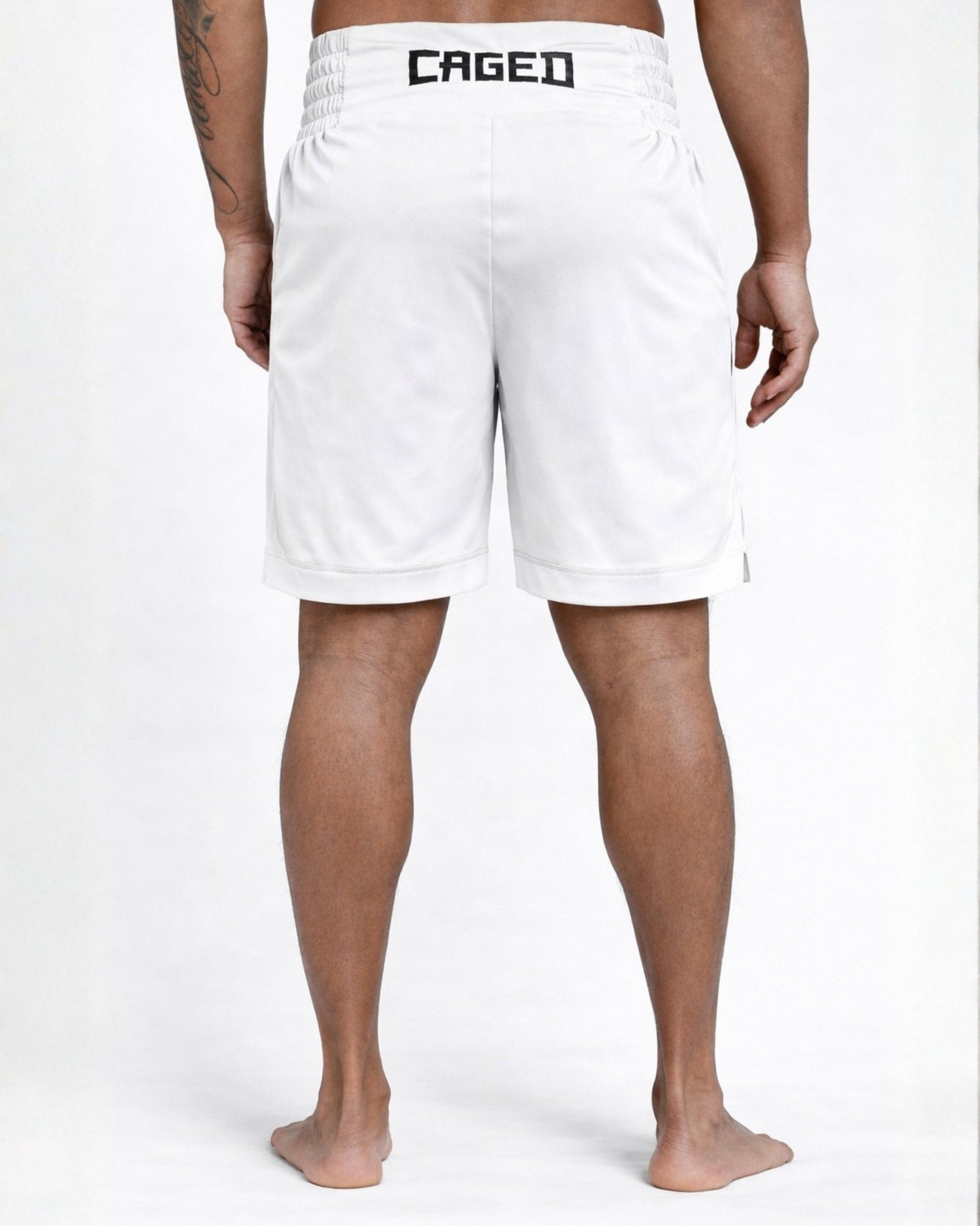 Caged Boksbroek Classic - Wit – The Fight Company