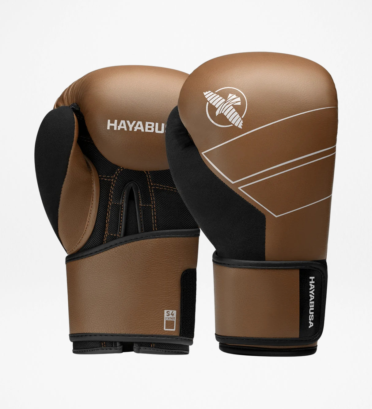 Hayabusa Bokshandschoenen S4 Leer - Goudbruin – The Fight Company